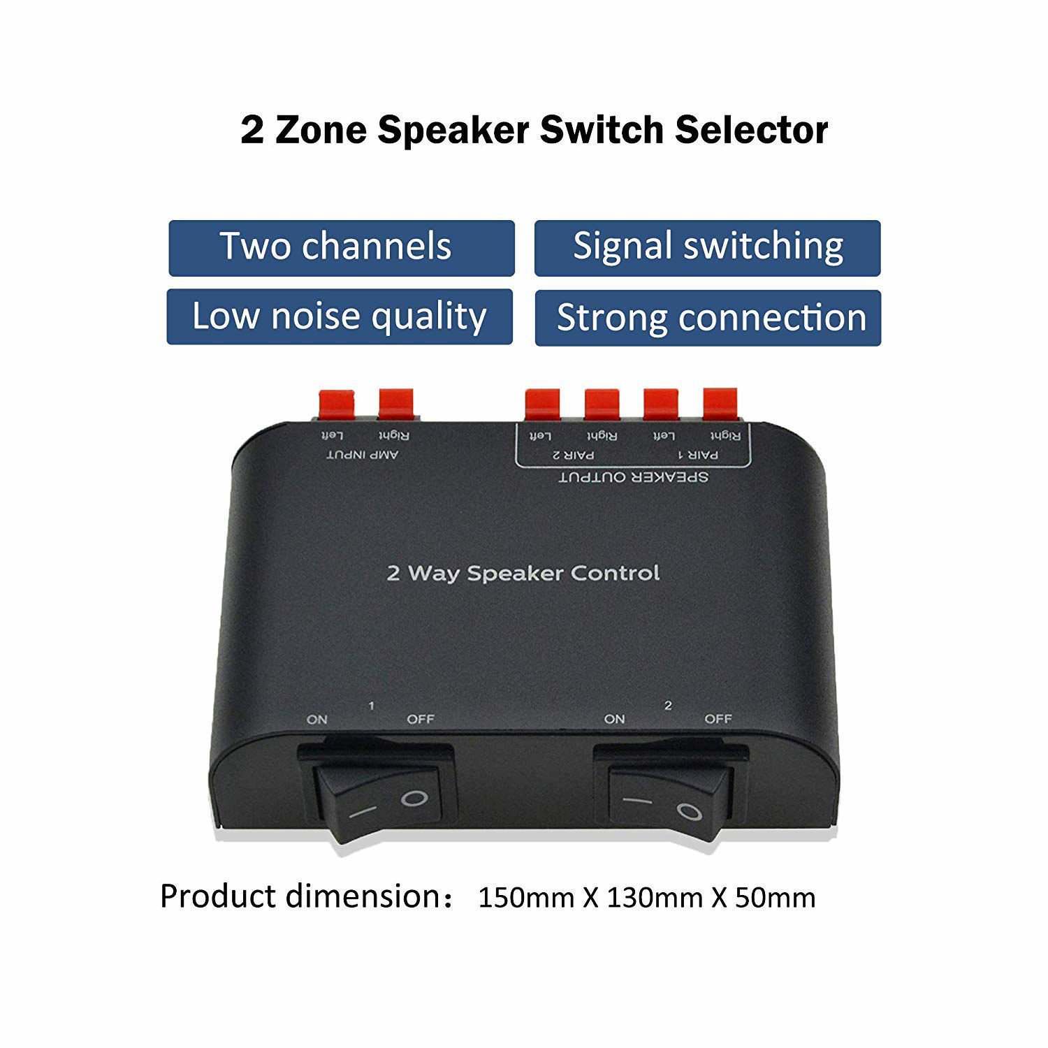 GetUSCart- A ADWITS 2-Channel Speaker Switcher Selector Box with ...