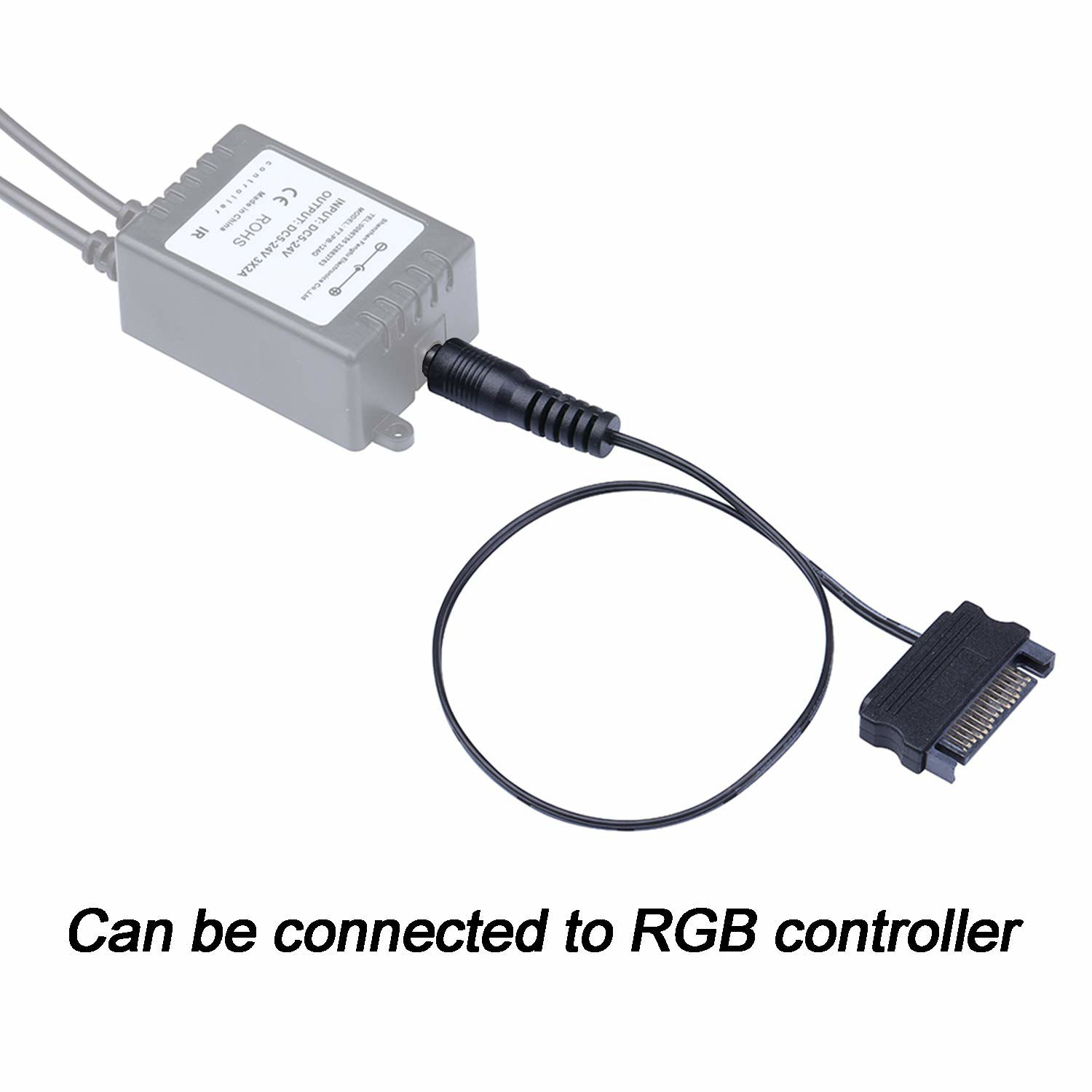 GetUSCart- DS Male SATA Connector to 12V DC Plug Power Adapter Cable ...