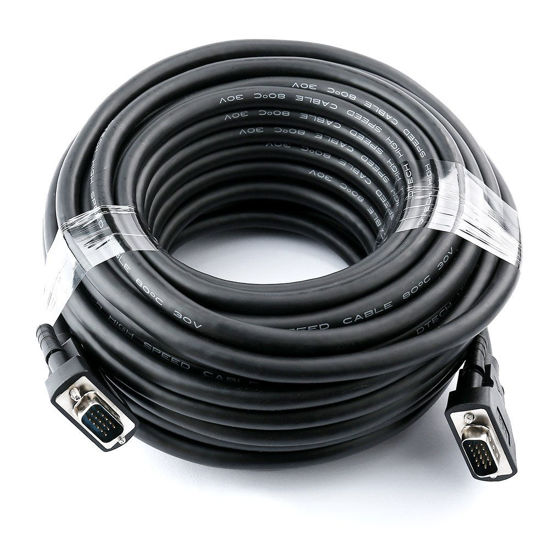 GetUSCart- DTech 50 Feet VGA Monitor Cable Male to Male Cord 1080p High ...