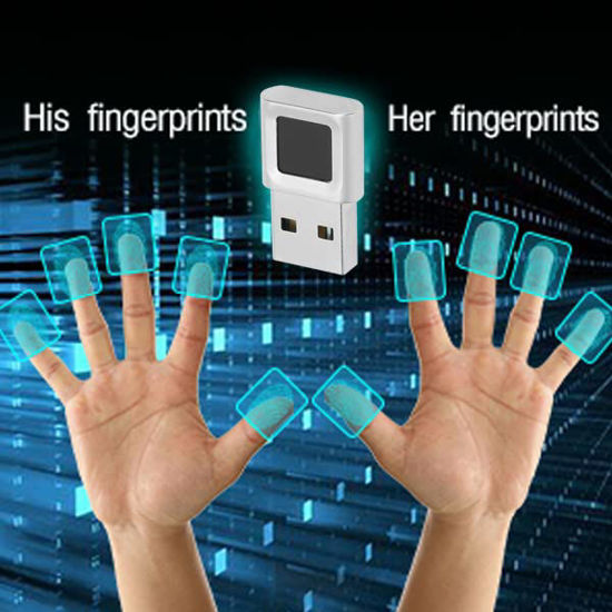 GetUSCart- GOWENIC USB Fingerprint Reader, Portable Security Key Biometric Fingerprint Scanner ...
