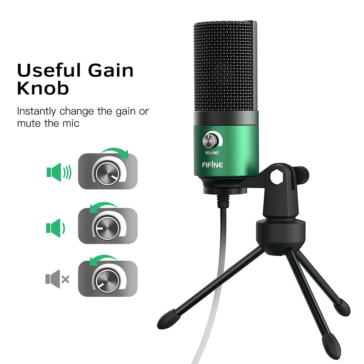 GetUSCart- FIFINE USB Gaming Microphone for PC Desktop, PS4 and Mac ...