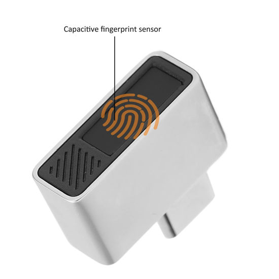 GetUSCart- Dilwe Mini USB C Fingerprint Reader for Windows 7,8,10, Fingerprint Scanner Support ...