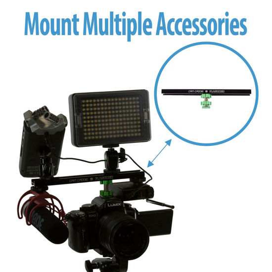 GetUSCart- 8 Inch Cold Shoe Extension Bracket - Dual Sided Camera Flash ...