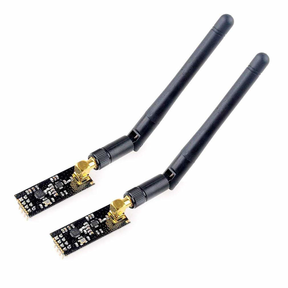 GetUSCart- HiLetgo 2pcs NRF24L01+PA+LNA Wireless Transceiver RF Transceiver Module with SMA ...