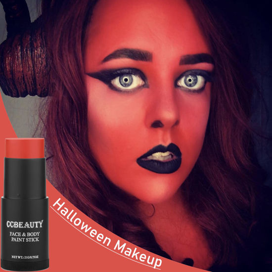 GetUSCart- CCBeauty Red Face Body Paint Stick Makeup, Creamy Blendable ...
