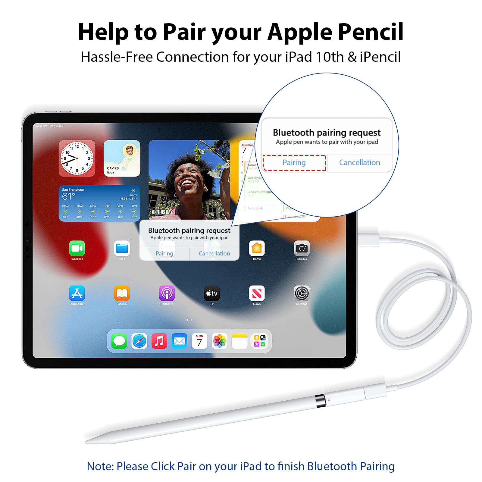 GetUSCart- Jiunai Adapter Compatible with Apple Pencil 1st Gen USB-C to ...