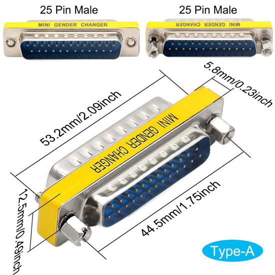 GetUSCart- DKARDU 6 PCS DB25 Male to Male/Female to Female, RS232 ... GetUSCart- DKARDU 6 PCS DB25 Male to Male/Female to Female, RS232 ...