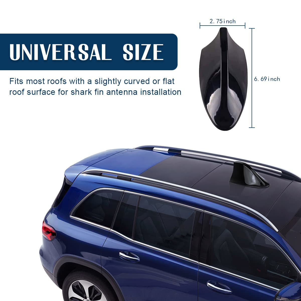 GetUSCart- Ziciner Car Shark Fin Antenna, Auto Aerials Radio ...