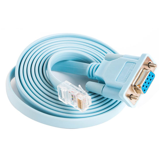 GetUSCart- RJ45 to RS232 DB9 9-Pin Serial Port Female to RJ45 Female ...