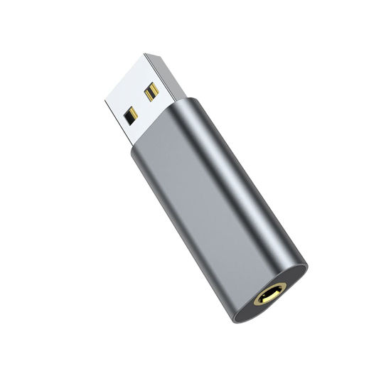 GetUSCart- ZJKJHJY USB to 3.5mm Jack Audio Headset Adapter, USB Sound ...