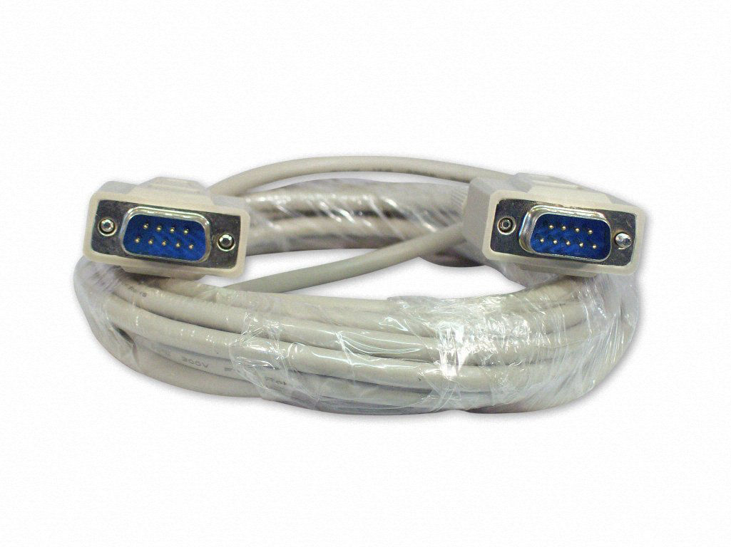 GetUSCart- Your Cable Store 15 Foot DB9 9 Pin Serial Port Cable Male ...