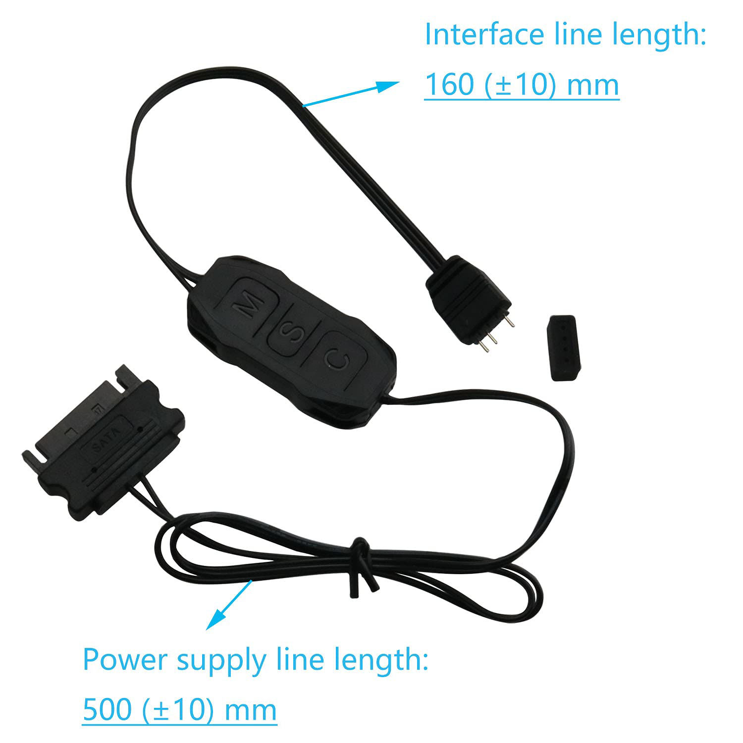 GetUSCart- ZCZQC ARGB Controller 5V 3Pin Aura RGB Controller Plastic ...