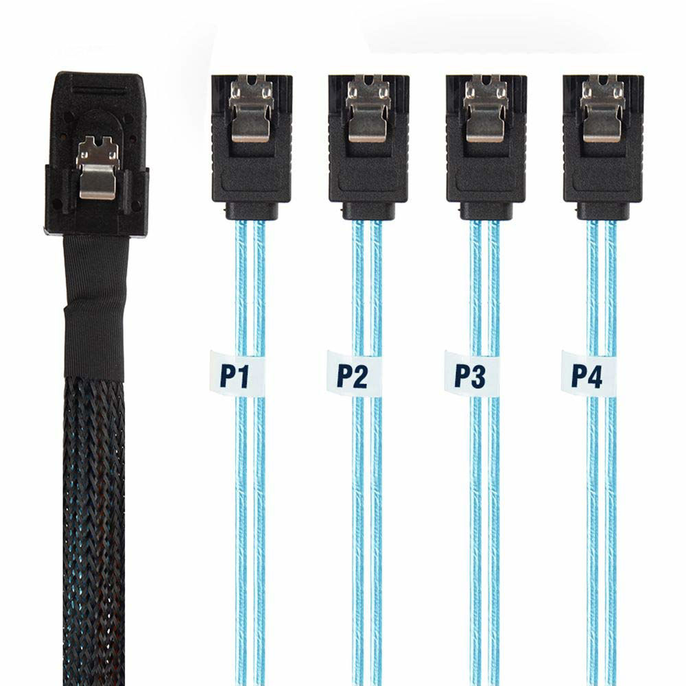 GetUSCart- OIKWAN Internal Mini SAS to SATA Cable (SFF-8087 to 4SATA ...
