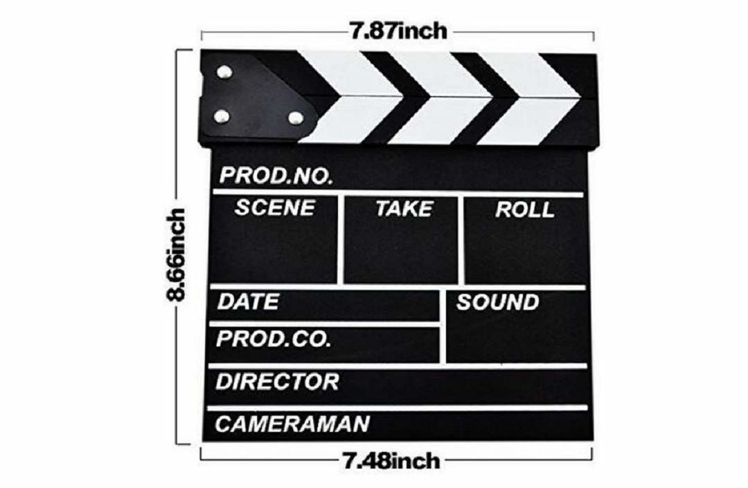 GetUSCart- zmgmsmh Wooden Clapboard Director Film Movie Cut Action ...