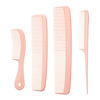 GetUSCart- Mars Wellness 4 Piece Professional Comb Set Peach Pastel ...