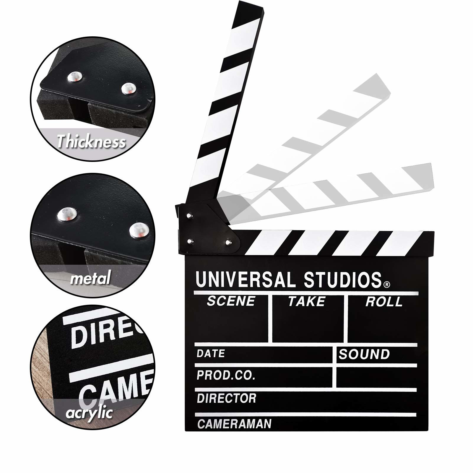 GetUSCart- Hamnor Professional Movie Film Clap Board Large 12"x11 ...