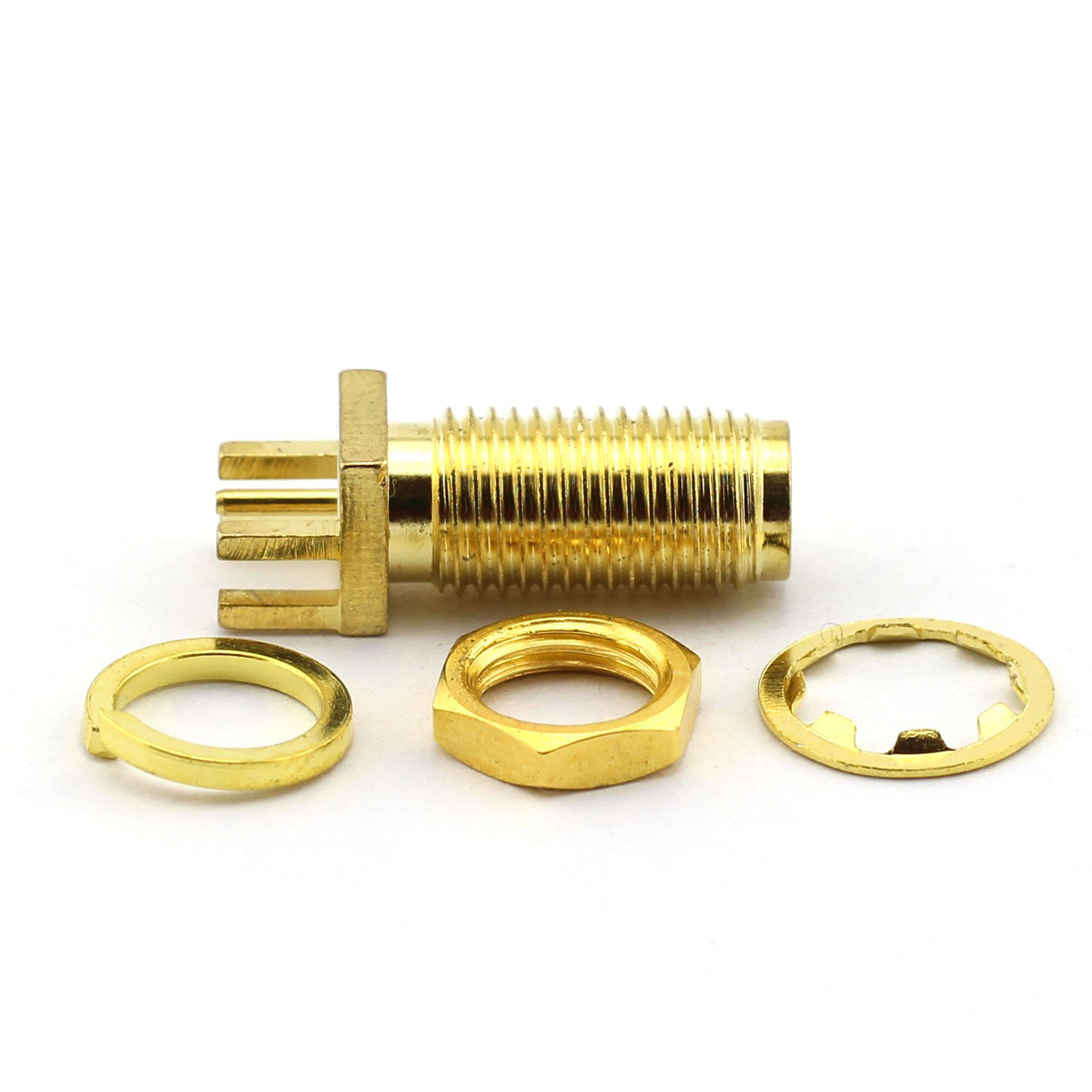 GetUSCart- DGZZI 5-Pack SMA Female to 4 Pins Stand Connector PCB Panel ...