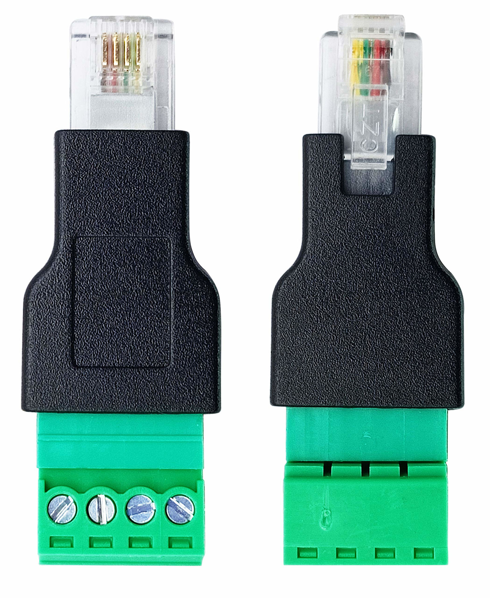 GetUSCart- AAOTOKK RJ11 Screw Terminal RJ11 4P 4C Male to 4Pin Female ...