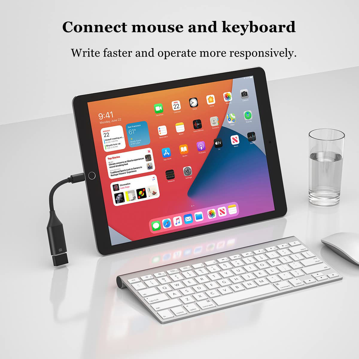 GetUSCart- IVSHOWCO USB Camera Adapter for iPhone, iPad to USB OTG ...