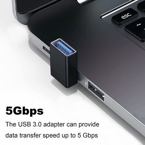 Getuscart Areme 90 Degree Usb 30 Adapter 2 Pack Upward Angle Usb A