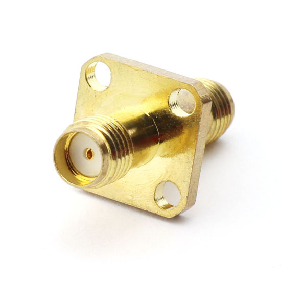 GetUSCart- Maxmoral 2PCS SMA Female to SMA Female Connector with 4-Hole ...