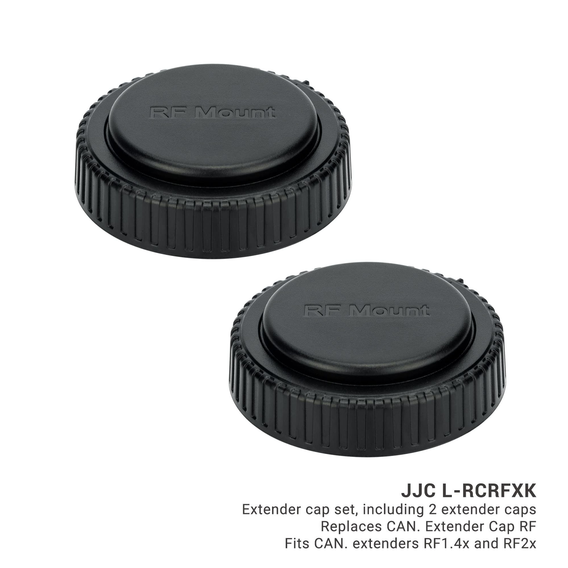 GetUSCart- JJC 2 Packs RF Mount Lens Teleconverter Dust Cap Cover for Canon Telephoto Extender ...