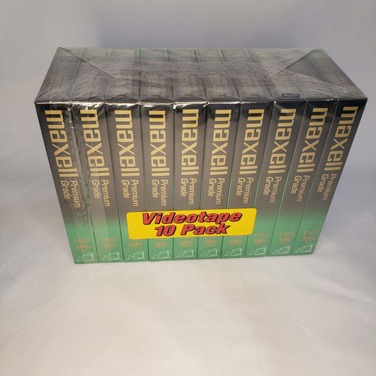GetUSCart- Maxell Standard Grade T-160 VHS Videotapes 10-Pack