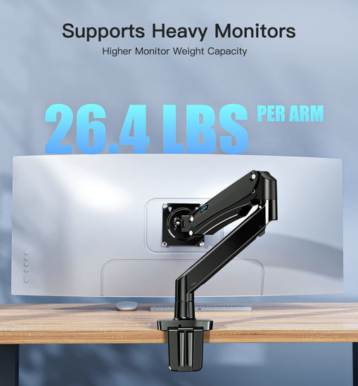 GetUSCart- HUANUO Single Monitor Arm for 13-35 inch Screens, Holds 4 ...