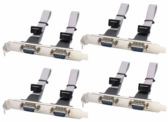 GetUSCart- zdyCGTime 2 Port DB9 RS232Serial Port Bracket to 10 pin ...