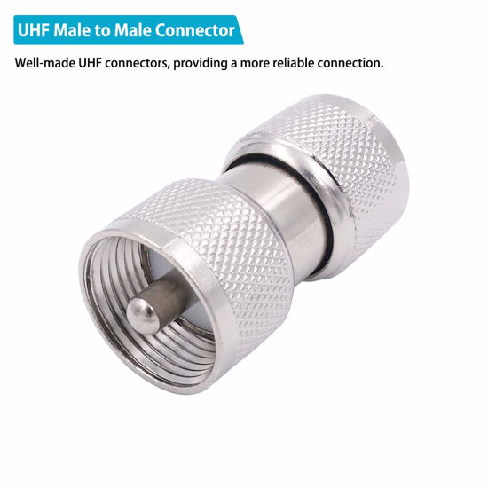 GetUSCart- Fancasee (3 Pack) PL-259 / SO-239 UHF Male to Male Coax ...