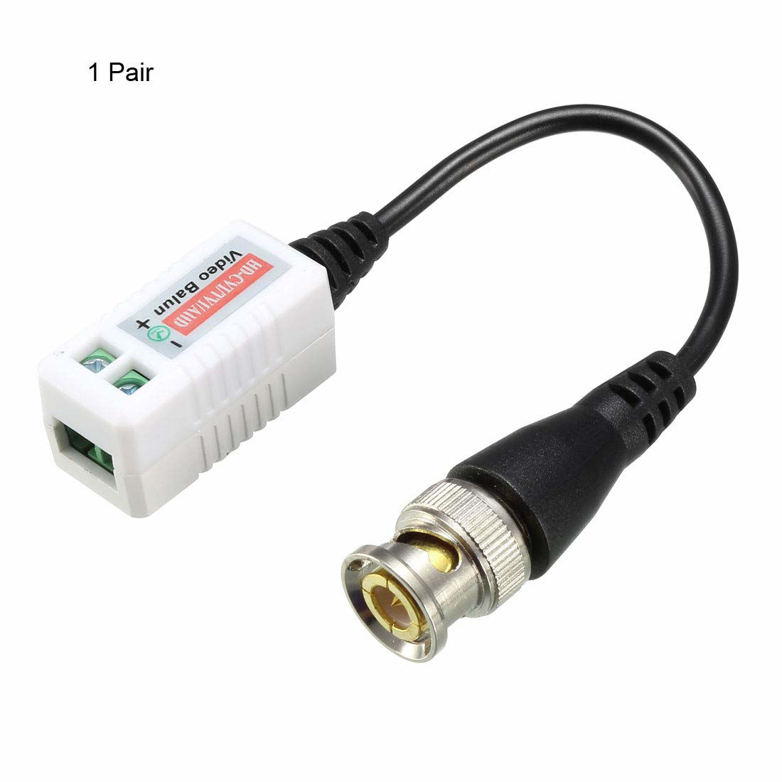 GetUSCart- uxcell Video Balun Transceiver CCTV Camera Passive BNC Connector CAT5 UTP 1 Channel ...