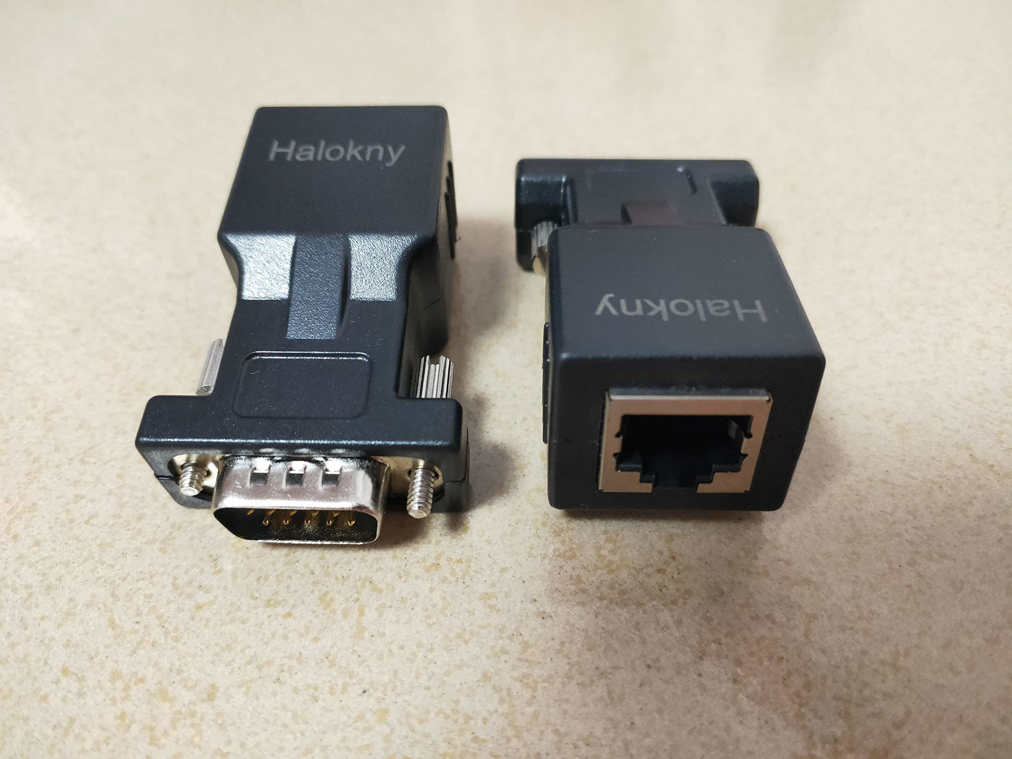 GetUSCart- Halokny VGA Extender Over Ethernet Adapter, VGA 15 Pin Male ...