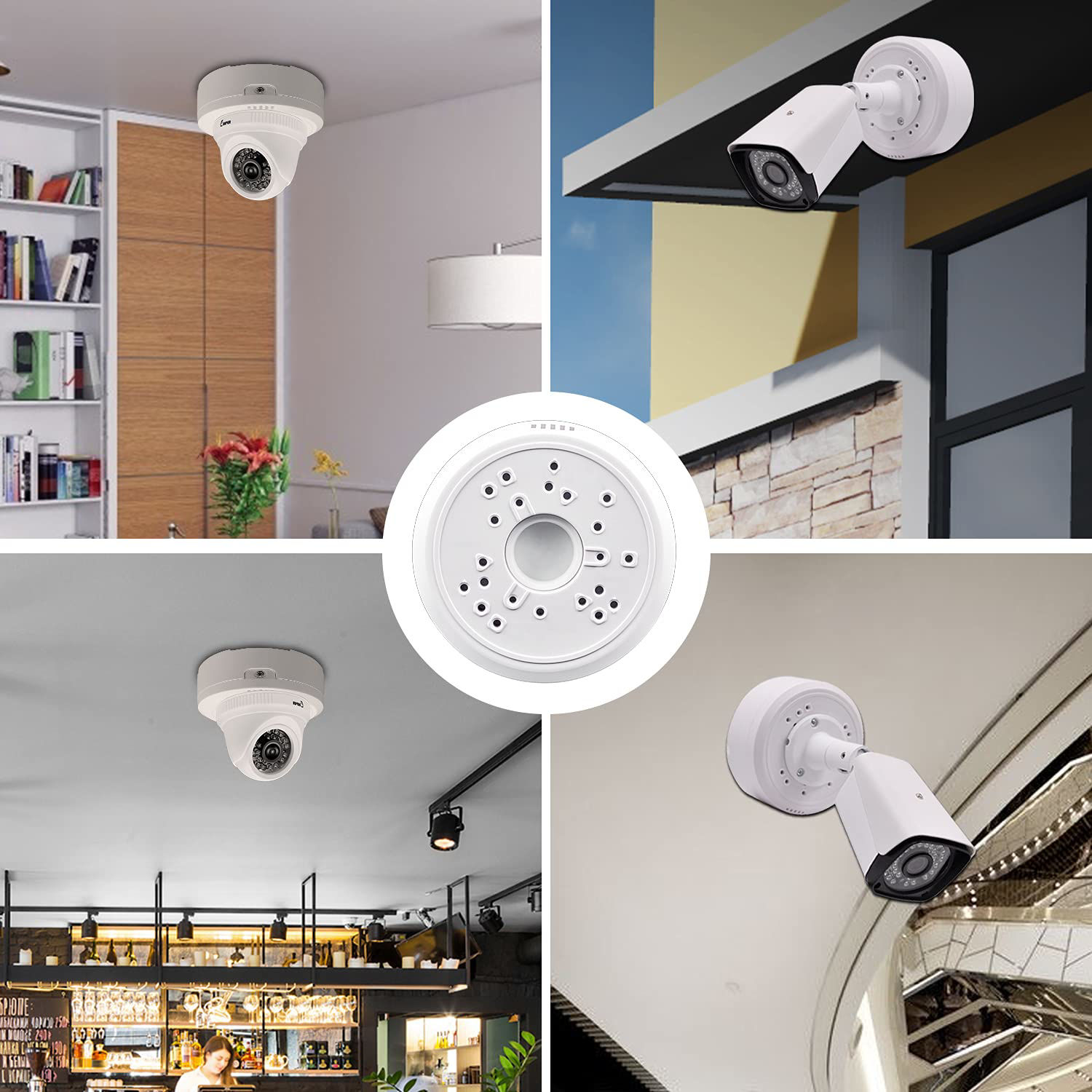 GetUSCart- Universal Bullet Security Camera Junction Box Mount Bracket ...