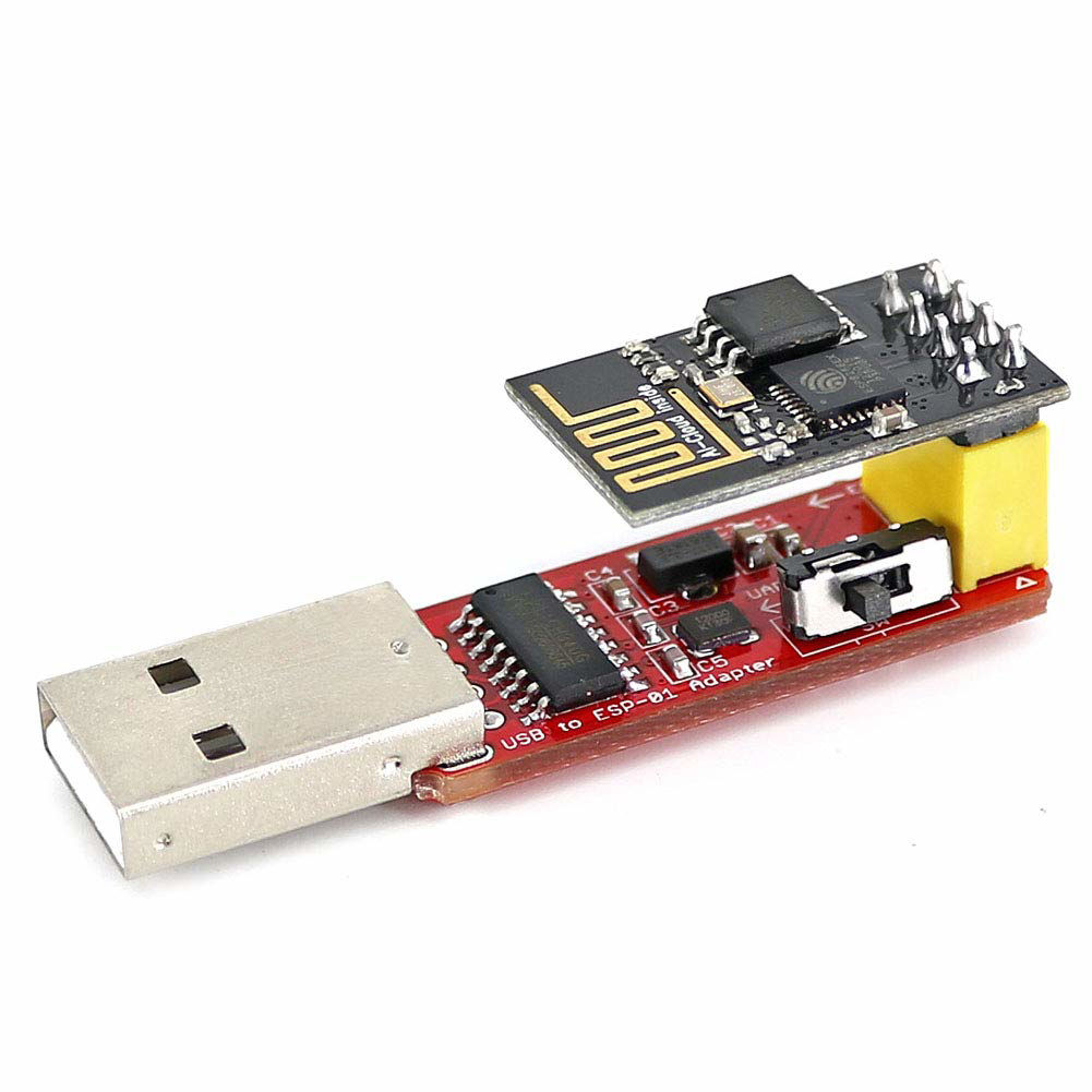 GetUSCart- Wishiot ESP8266 ESP-01S 4MB Serial WiFi Wireless Transceiver Module + CH340G ...