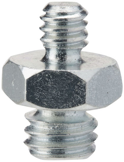 GetUSCart- Manfrotto 147 Short Adapter Spigot 3/8IN. +1/4IN.,Silver