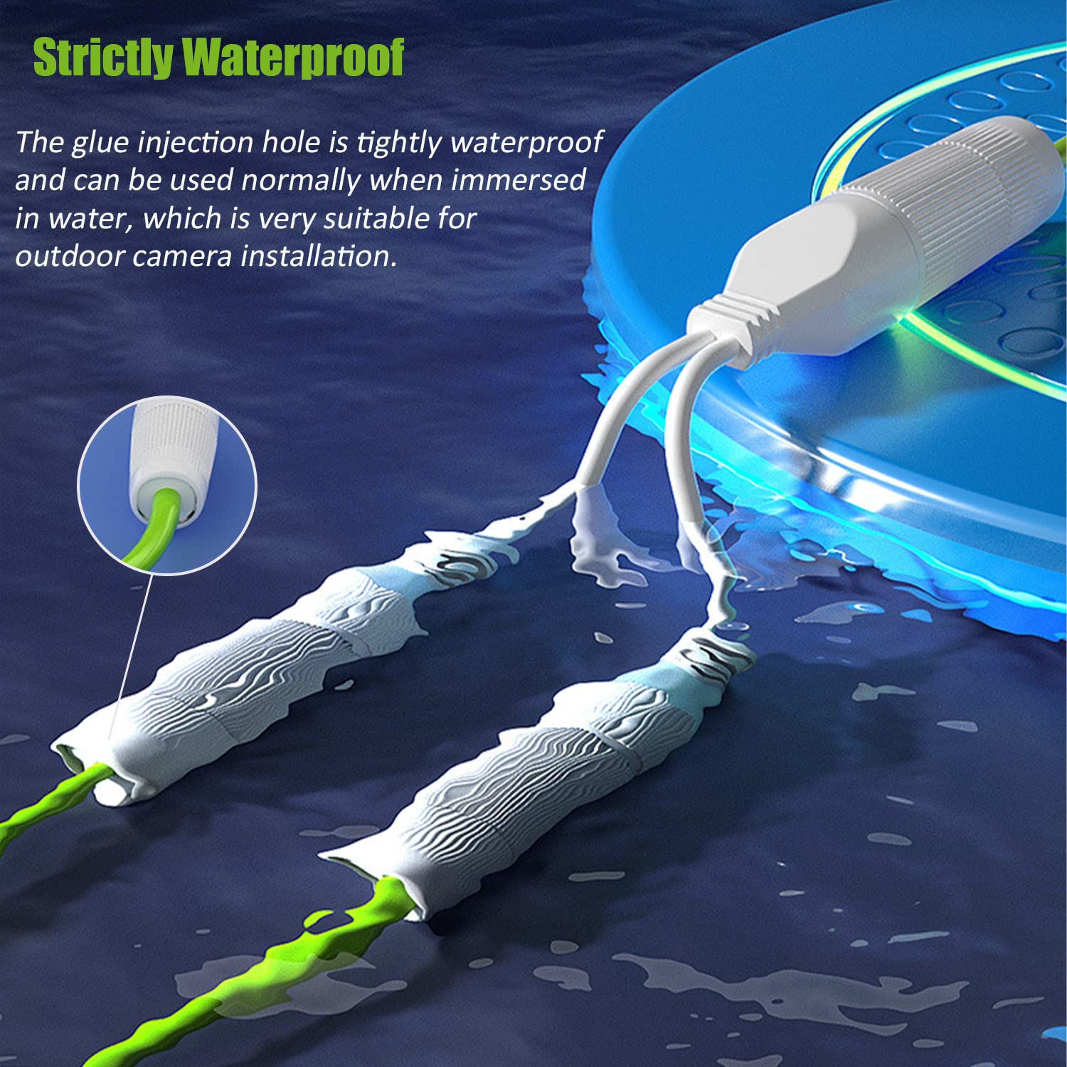 GetUSCart- Ethernet Splitter, Waterproof PoE Combiner Splitter Adapter ...