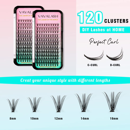GetUSCart- VAVALASH Individual Cluster Lashes 120 PCS DIY Eyelash ...