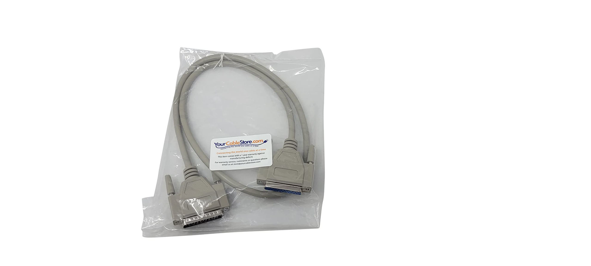GetUSCart- Your Cable Store 3 Foot DB25 25 Pin Serial Port Cable Male ...