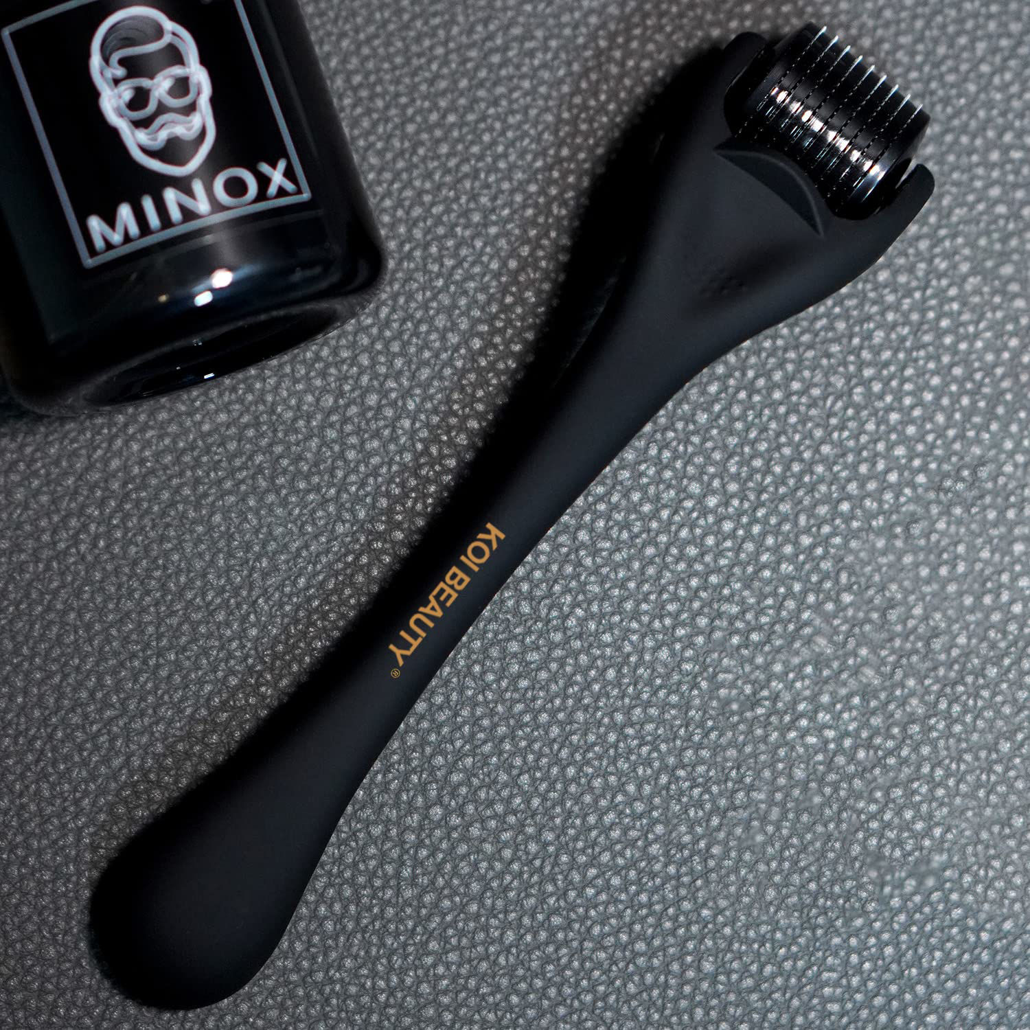 GetUSCart- Koi Beauty Microneedling Derma Roller, Matte Texture Beard ...