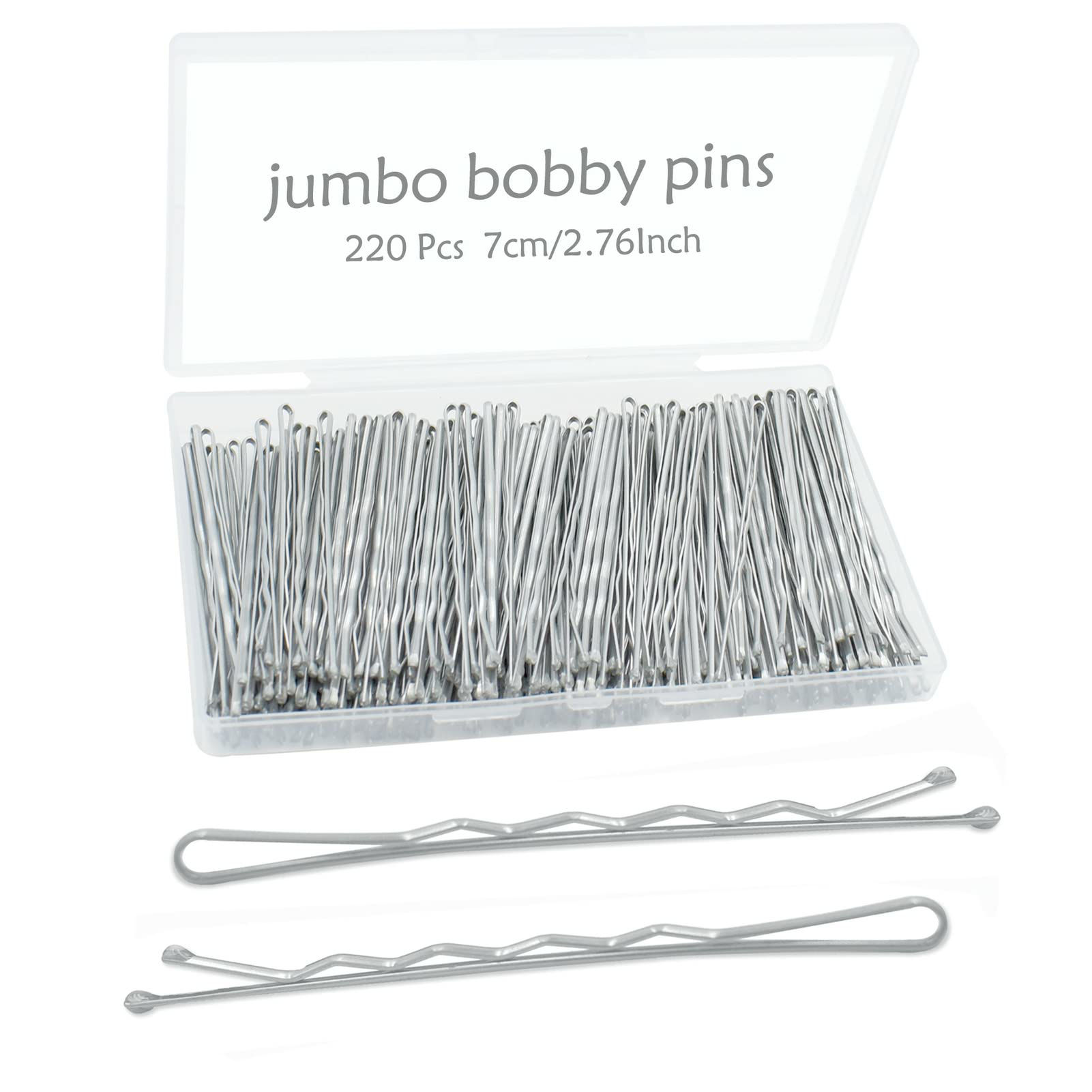 GetUSCart- YINGFENG 220pcs 2.76 Inch Large Bobby Pins Silver, Long Hair ...