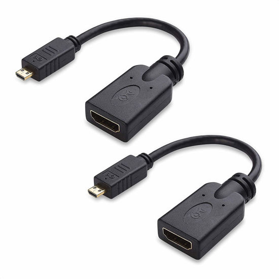 GetUSCart- Cable Matters 2-Pack Micro HDMI to HDMI Adapter (HDMI to ...
