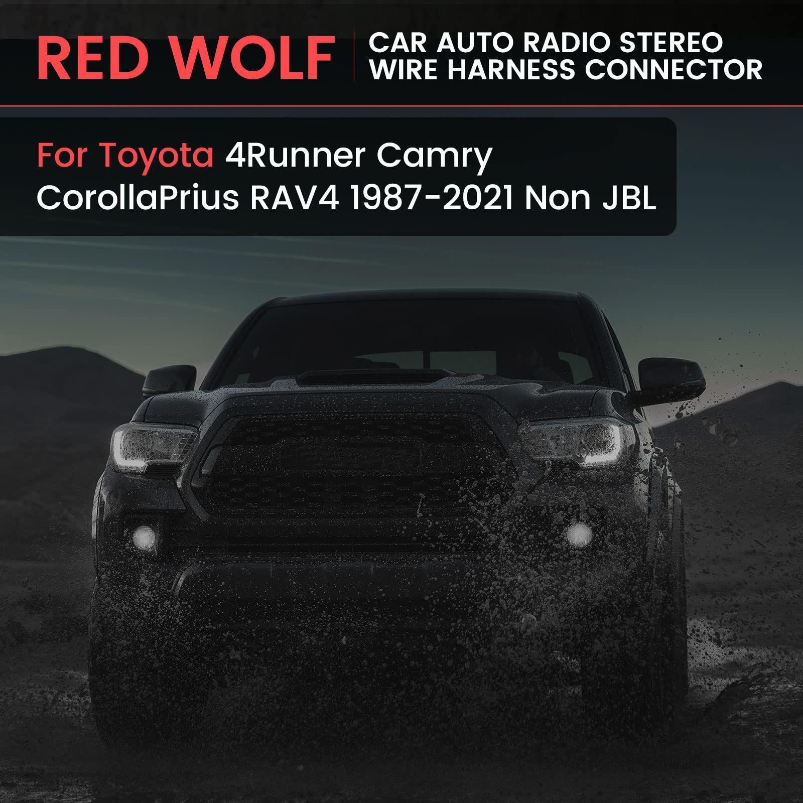 GetUSCart- RED WOLF Radio Wiring Harness Connector Select for Toyota ...