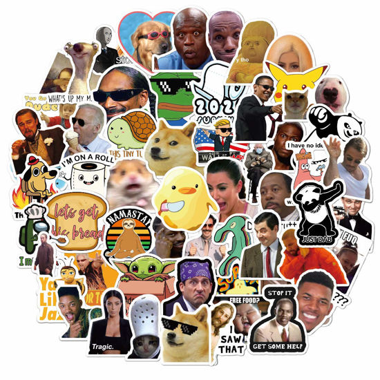 GetUSCart- 156pcs Funny Meme Vinyl Stickers Pack, Vine Stickers for ...