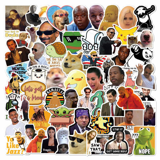 GetUSCart- 156pcs Funny Meme Vinyl Stickers Pack, Vine Stickers for ...
