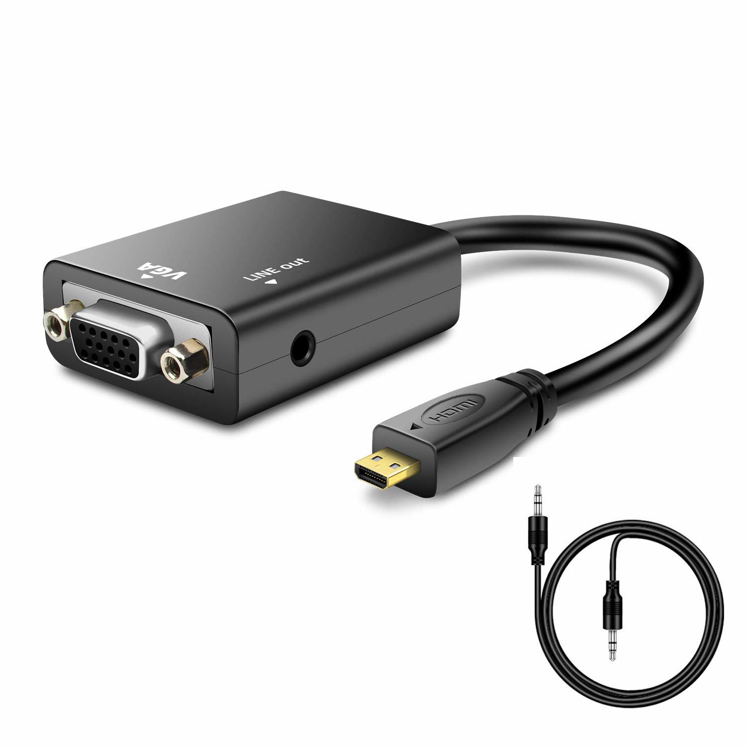 GetUSCart- Unkonwn Micro HDMI to VGA (Male to Female) 1080P Micro HDMI ...