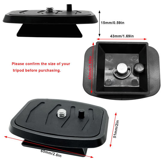 GetUSCart- IOUALEY 2 Pack 41mm and 43mm Tripod Quick Release Plate ...