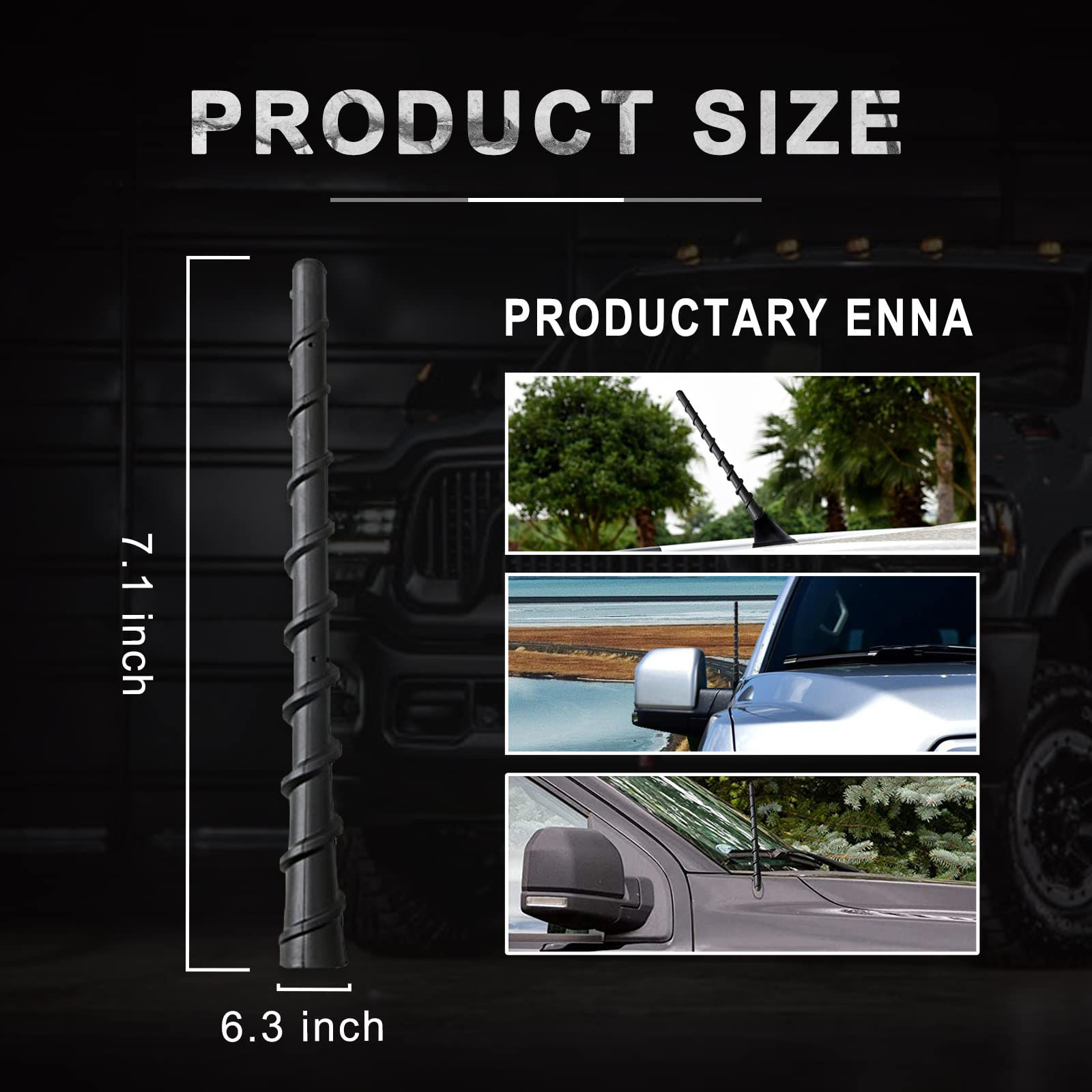 GetUSCart- Miytsya 1 PC Spiral Antenna 7 Inch, Universal Antenna ...