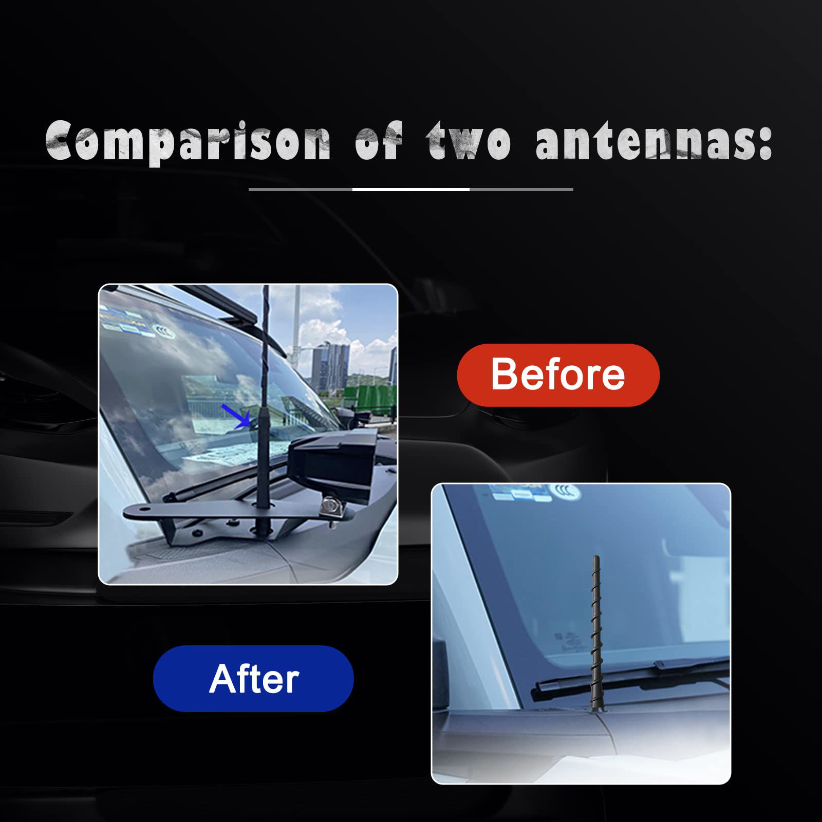 GetUSCart- Miytsya 1 PC Spiral Antenna 7 Inch, Universal Antenna ...