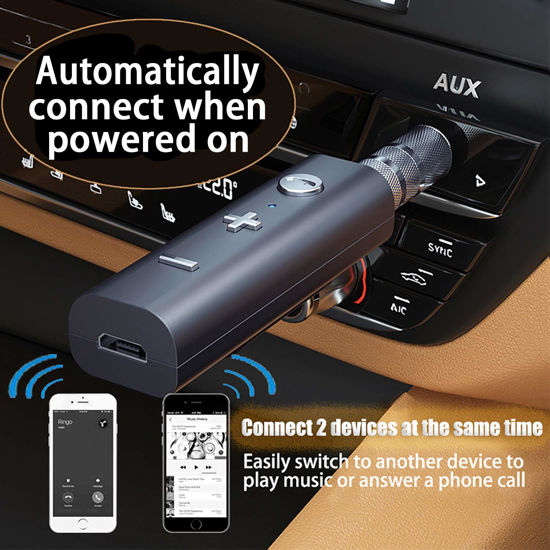 GetUSCart- Mini Wireless Bluetooth Receiver, Bluetooth 5.0 Car Adapter ...