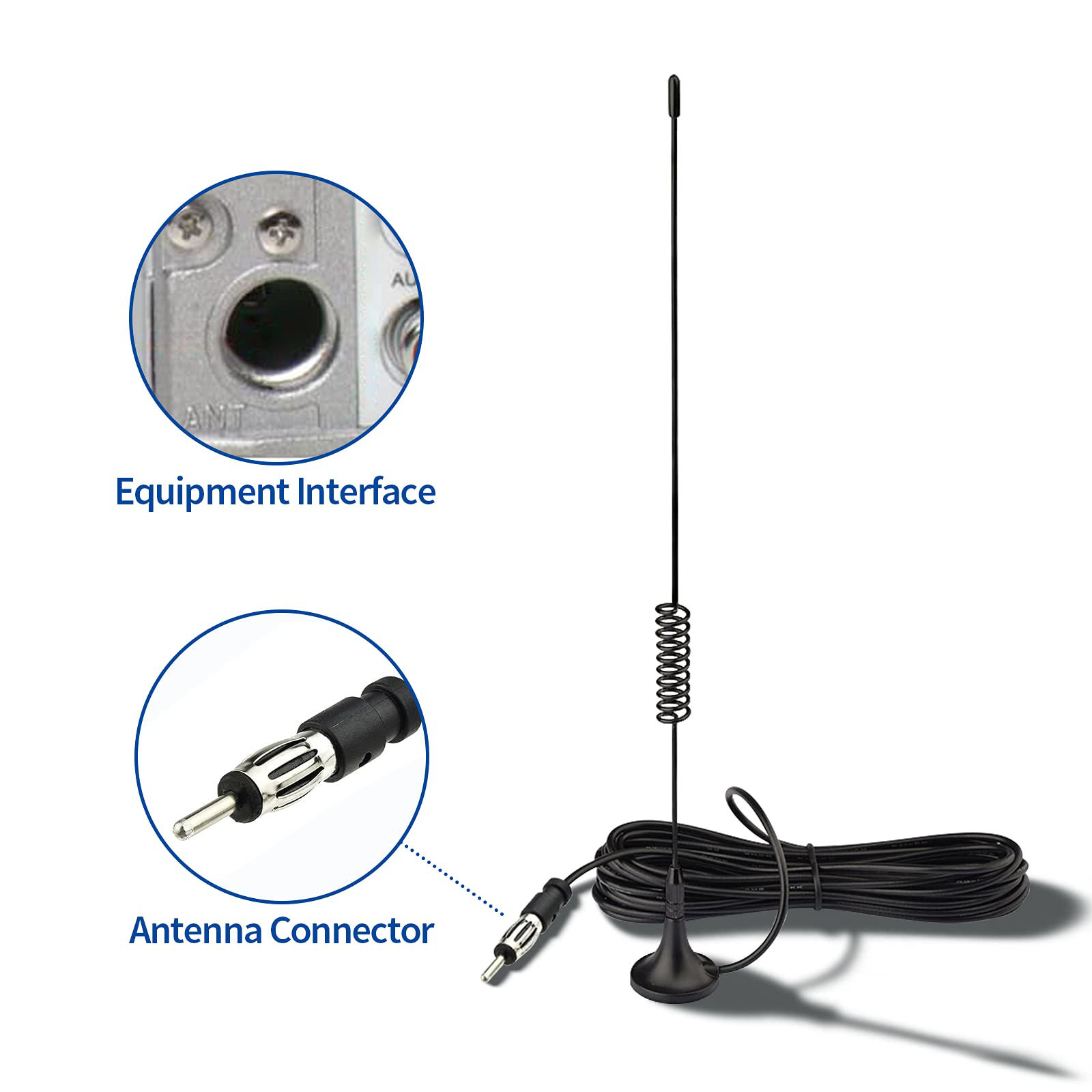 GetUSCart- Bingfu Universal Car Stereo Antenna Car FM AM Radio Antenna ...